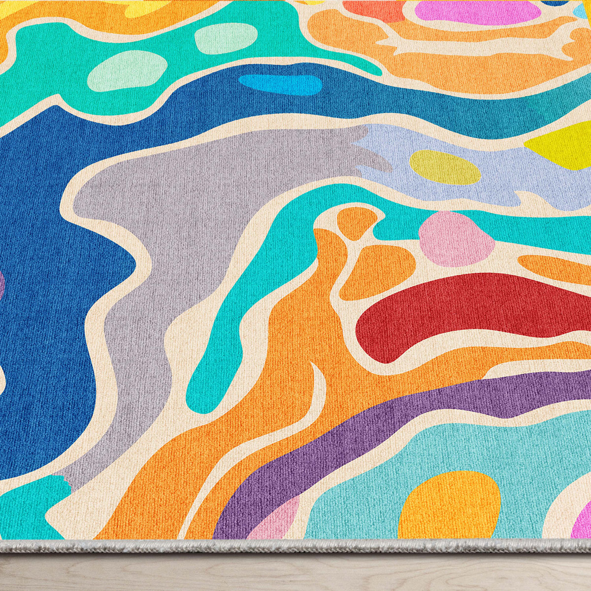 Well Woven Crayola Modern Whimsy Waves Area Rug & Reviews | Wayfair