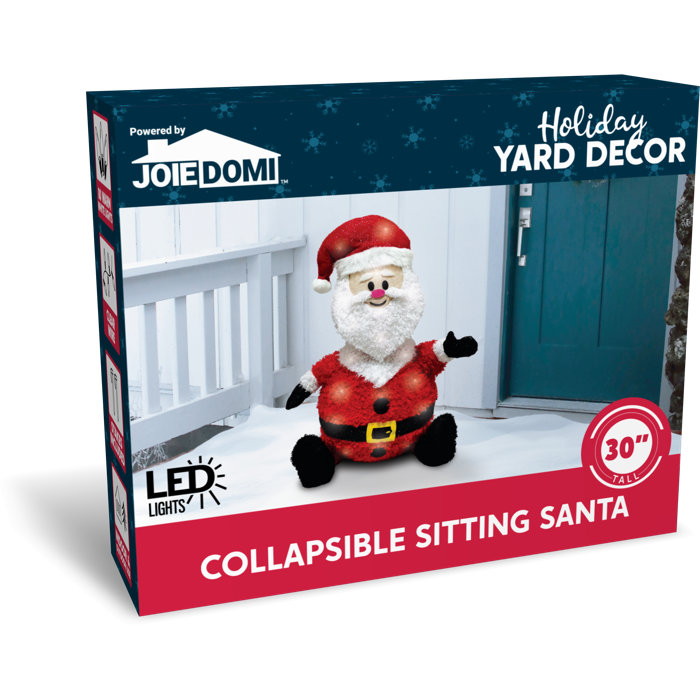 Joiedomi Collapsible Santa Lighted Display & Reviews | Wayfair