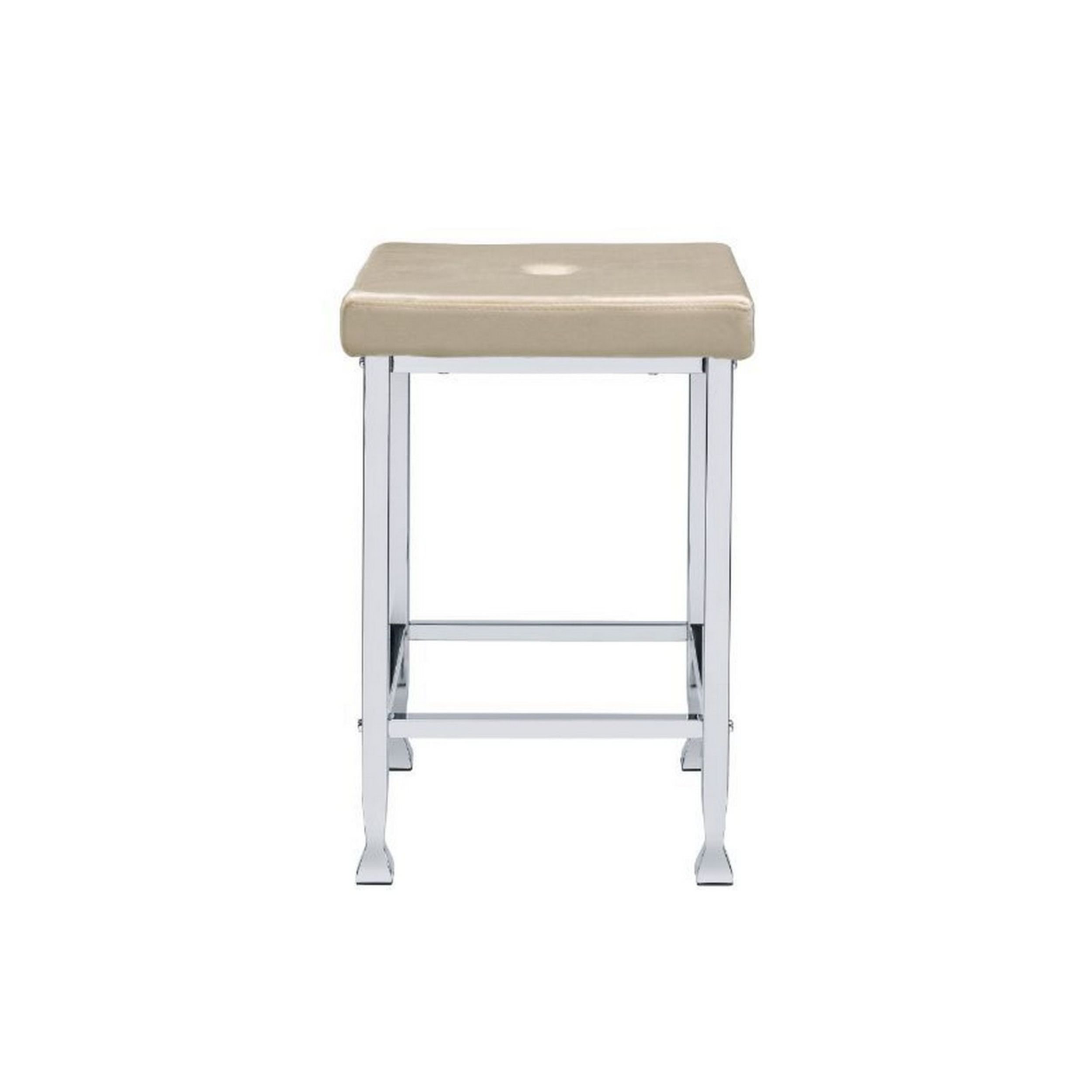 Latitude Run® Counter Height Stool With Padded Seat And Metal Base ...