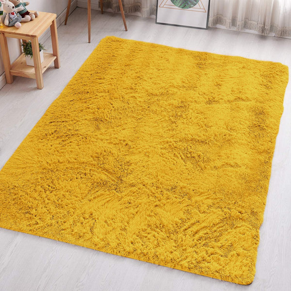 17 Stories Indoor/Outdoor Living Room Deep Pile Shaggy Area Rug ...