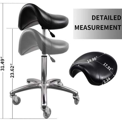 Inbox Zero Ellengard Adjustable Height Ergonomic Lab Stool with Wheels ...