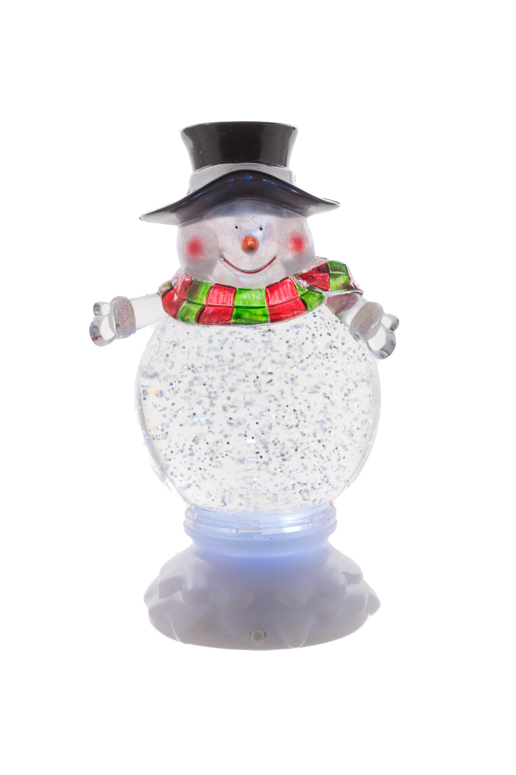 The Holiday Aisle® Blue Plastic Snowman LED Snow Globe - Wayfair Canada