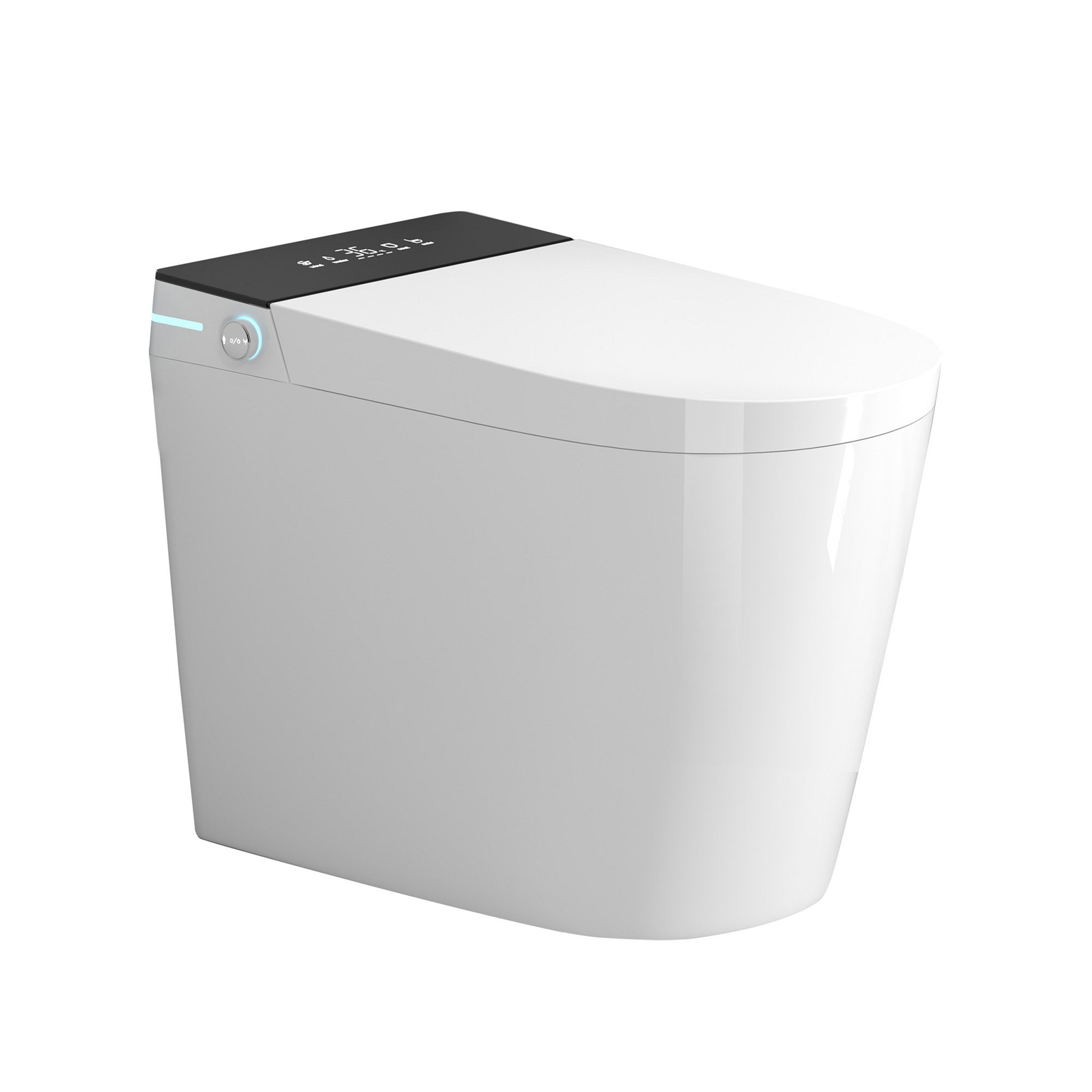REDmintss Compact Smart Toilet With Bidet Seat Built-In, Modern ...