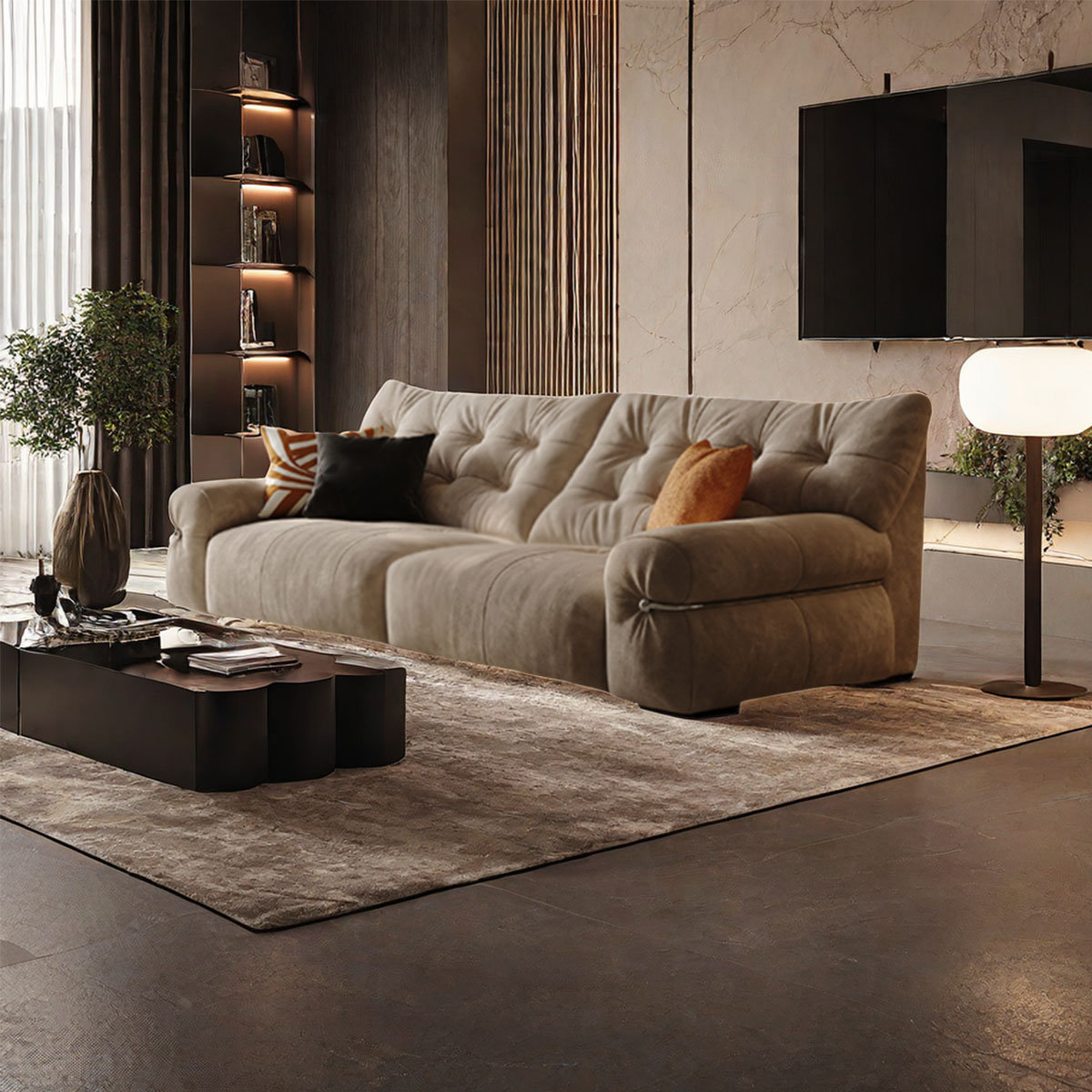 Lifton New Modern Simple Living Room Straight Sofa Sofa | Wayfair