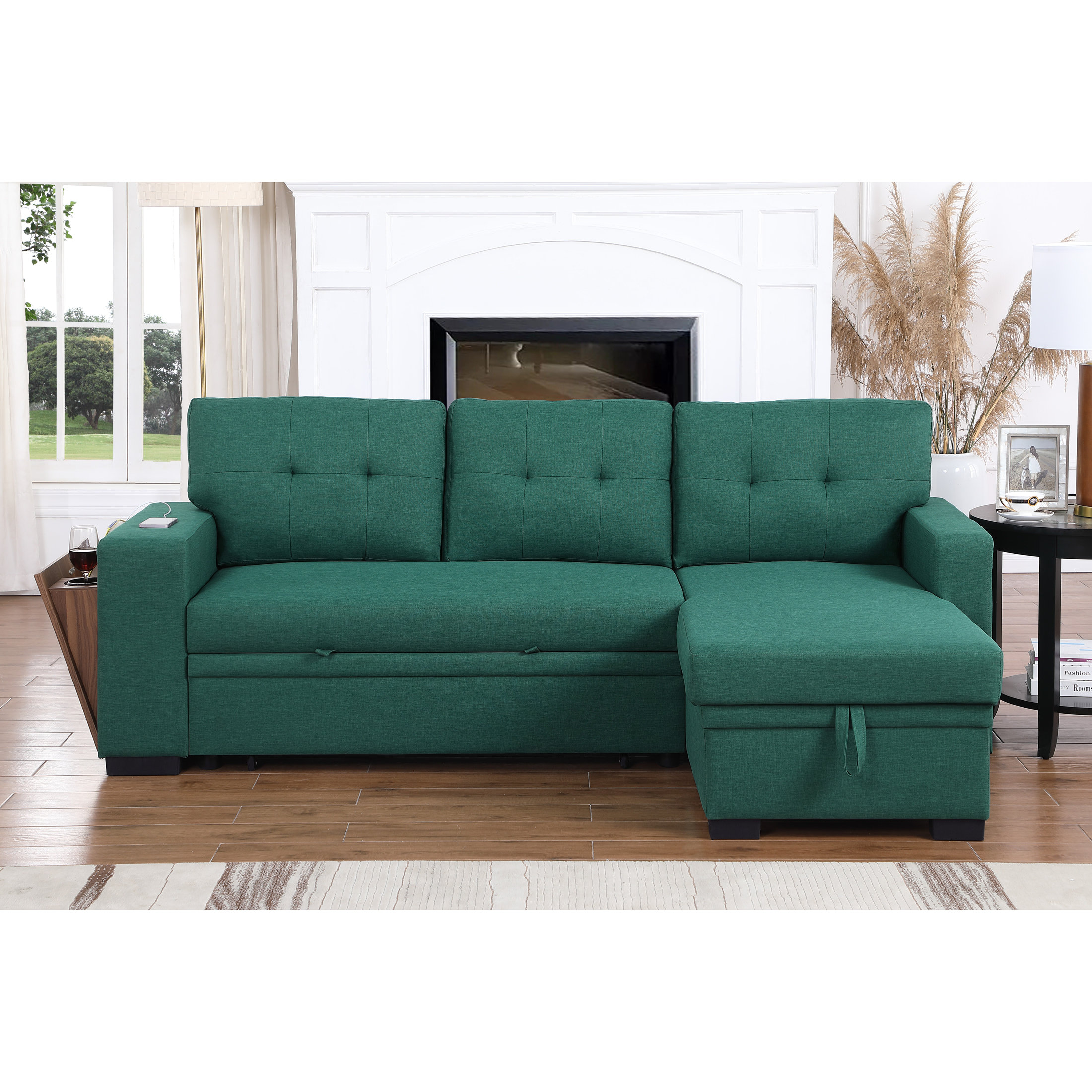 Dakota Fields Chic 3-Piece Upholstered Sectional Sofa Collection | Wayfair