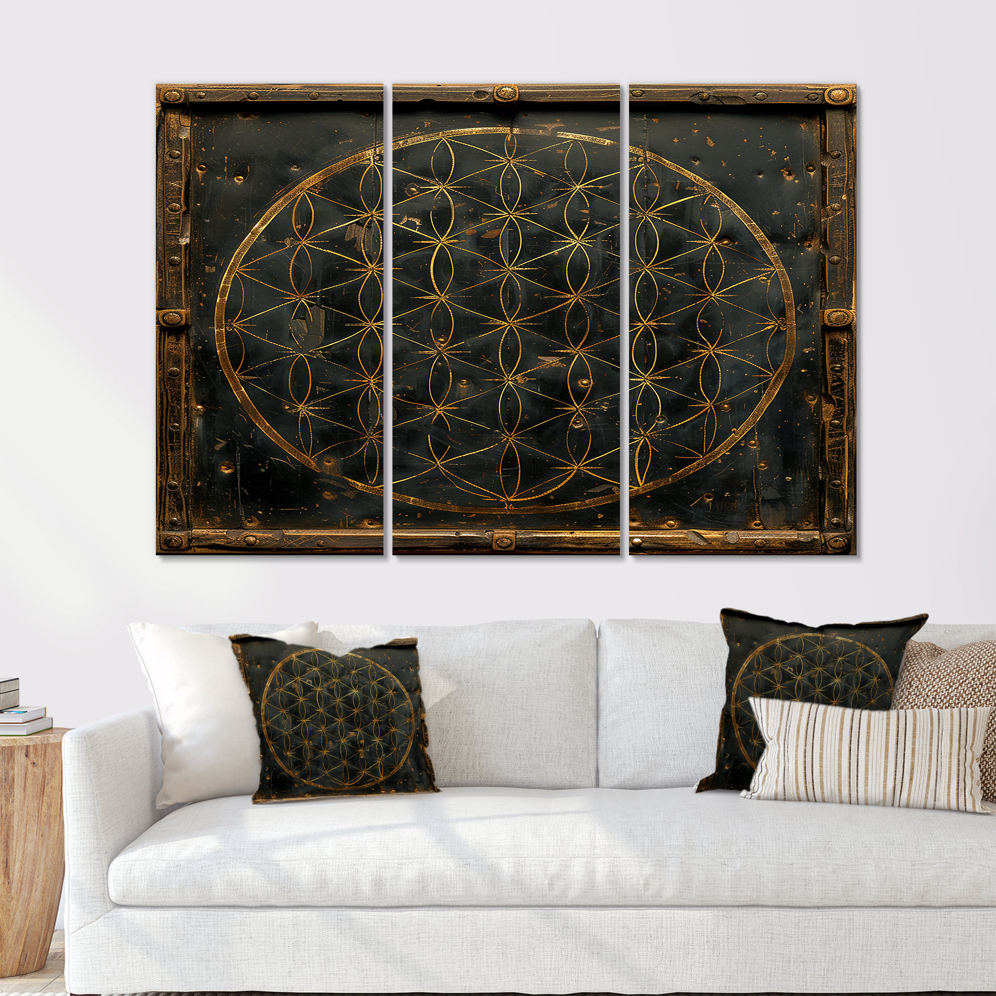 Bungalow Rose Provenance Flower Of Life - Geometric Wall Art Living ...