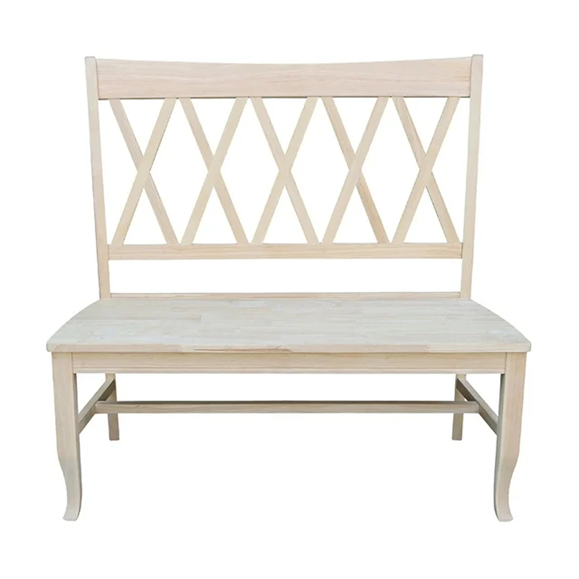 August Grove® Liston Wood 'X' Back Wood Bench & Reviews - Wayfair Canada