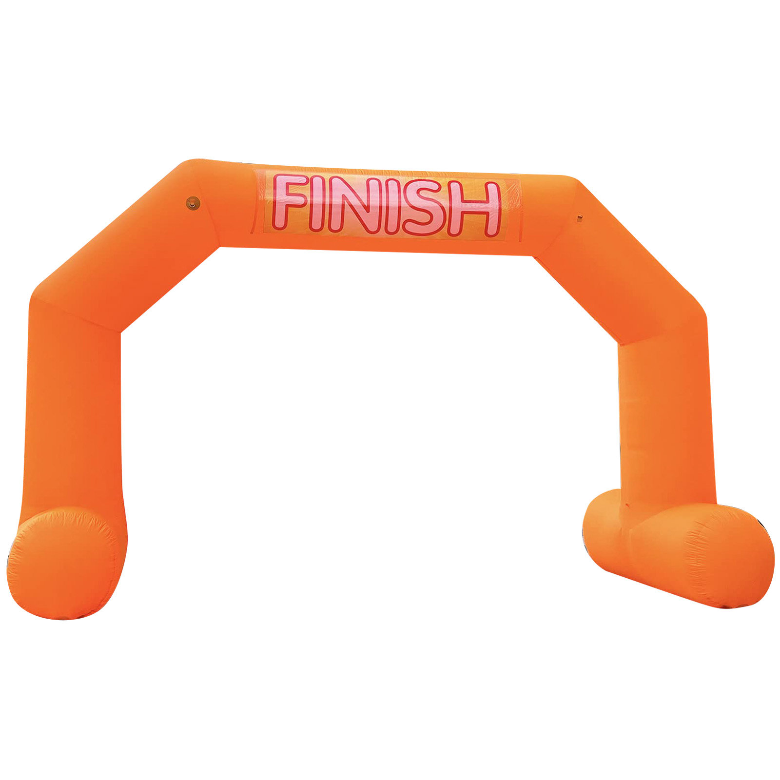 Arlmont & Co. 20Ft Orange Start Finish Line Inflatable Arch with Built ...