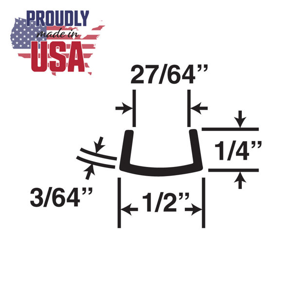 Outwater Plastic 0.5 Inch Wide Molding Track | Wayfair