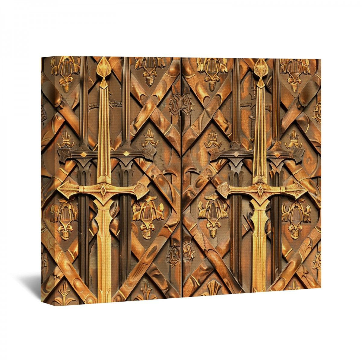 Union Rustic " Swords " on Canvas | Wayfair