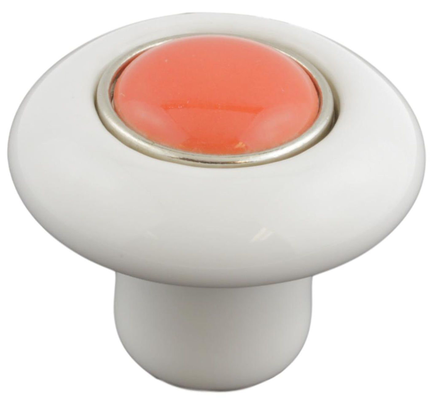 D. Lawless Hardware (5 Pack) 1-1/2 inch Ceramic Knob White with Butter ...