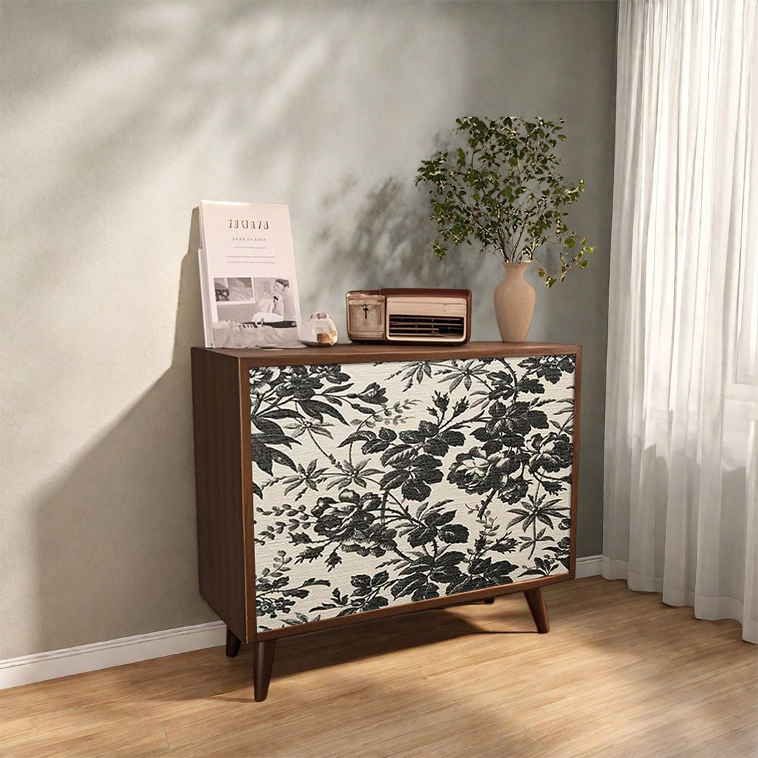 Corrigan Studio® Contemporary Tall Leg Storage Cabinet | Wayfair