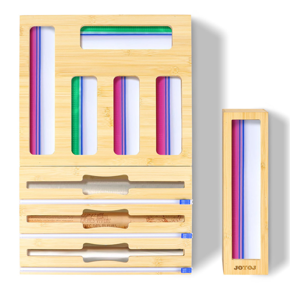 Rebrilliant Coster 9 in 1 Storage Bag Organizer, Foil and Plastic Wrap ...