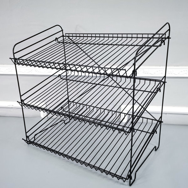 Rebrilliant 24" W X 14.9" D X 23.2" H 3-Open-Shelf Wire Rack for ...