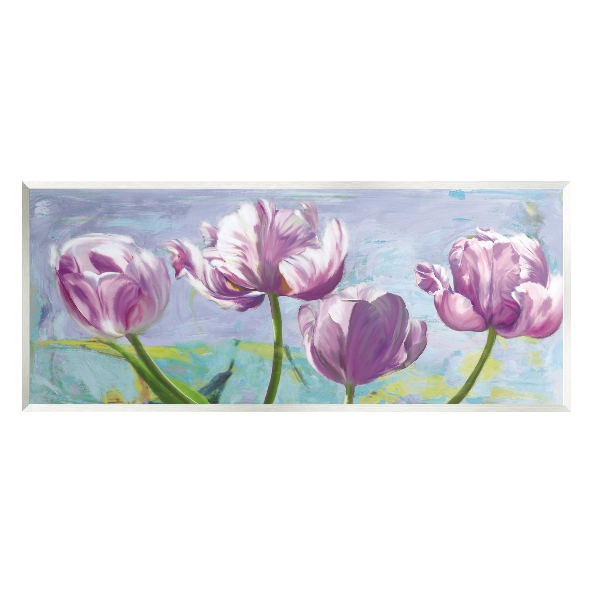 Stupell Industries Purple Irises Nature Blooms by Robin Sadler ...