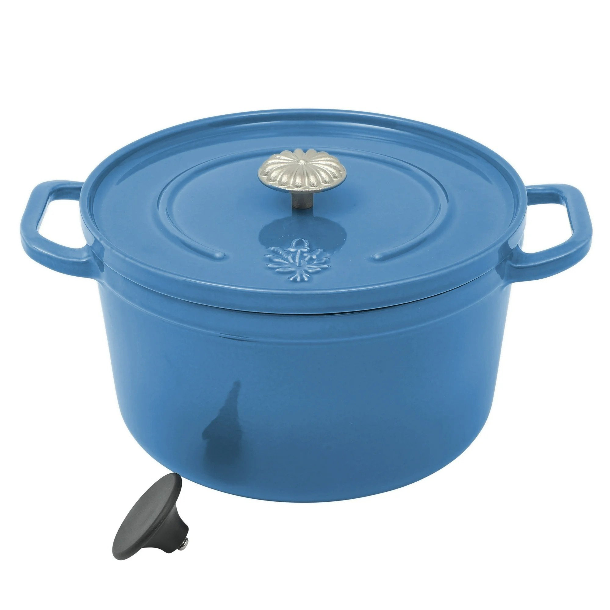 CHENGUANGWAGNLUO 5-Quart Enameled Cast Iron Dutch Oven With Lid & Dual ...