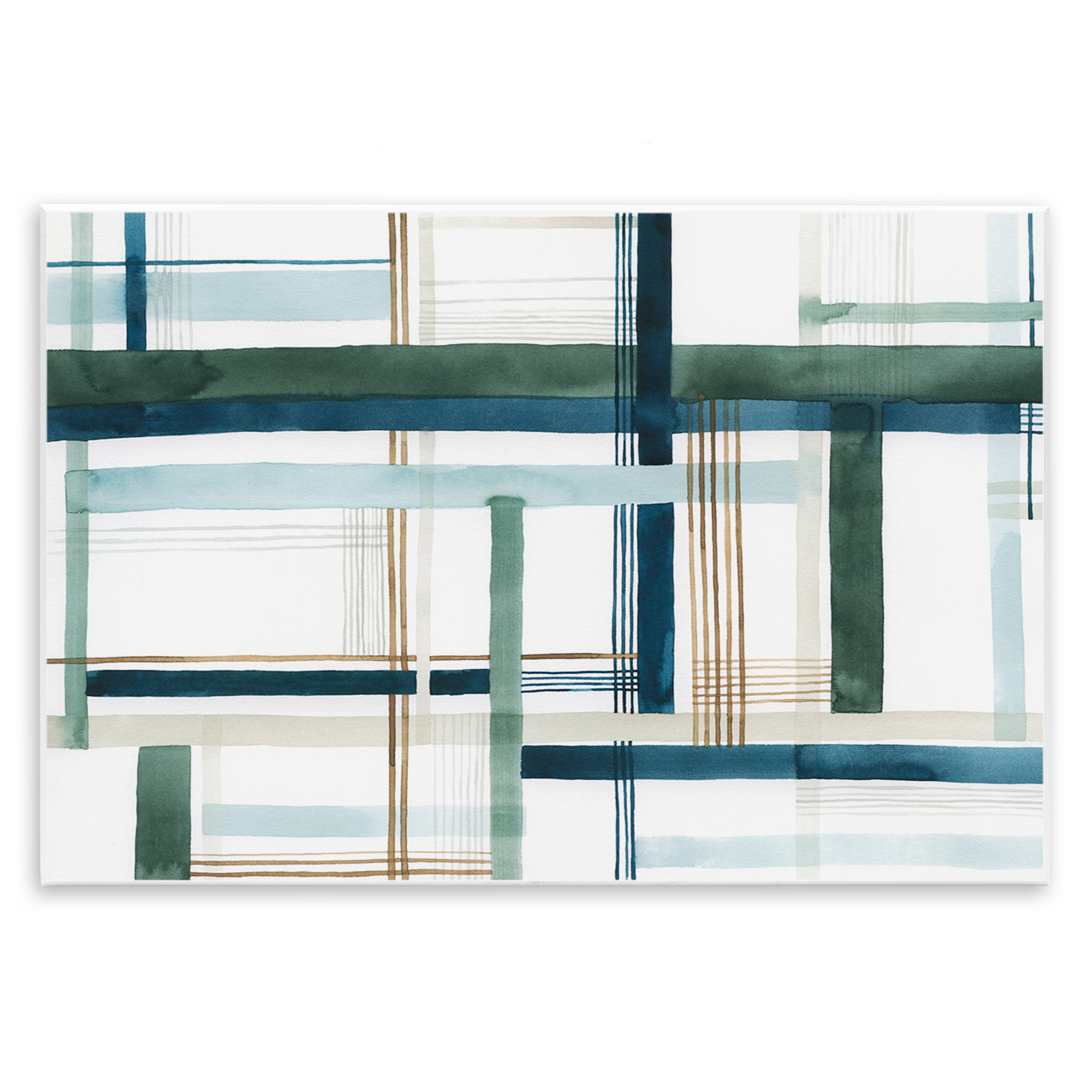 Ebern Designs Layered Woven Pattern Wall Plaque Art by Grace Popp | Wayfair