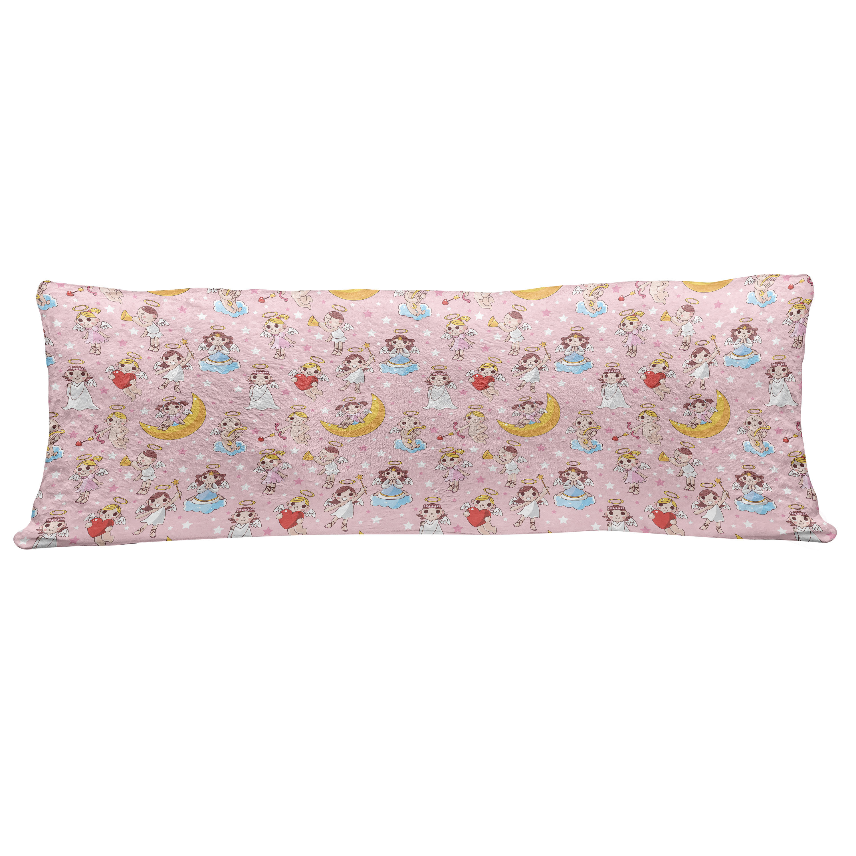 Ambesonne Angel Fluffy Body Pillow Case Cover With Zipper, Fairies ...