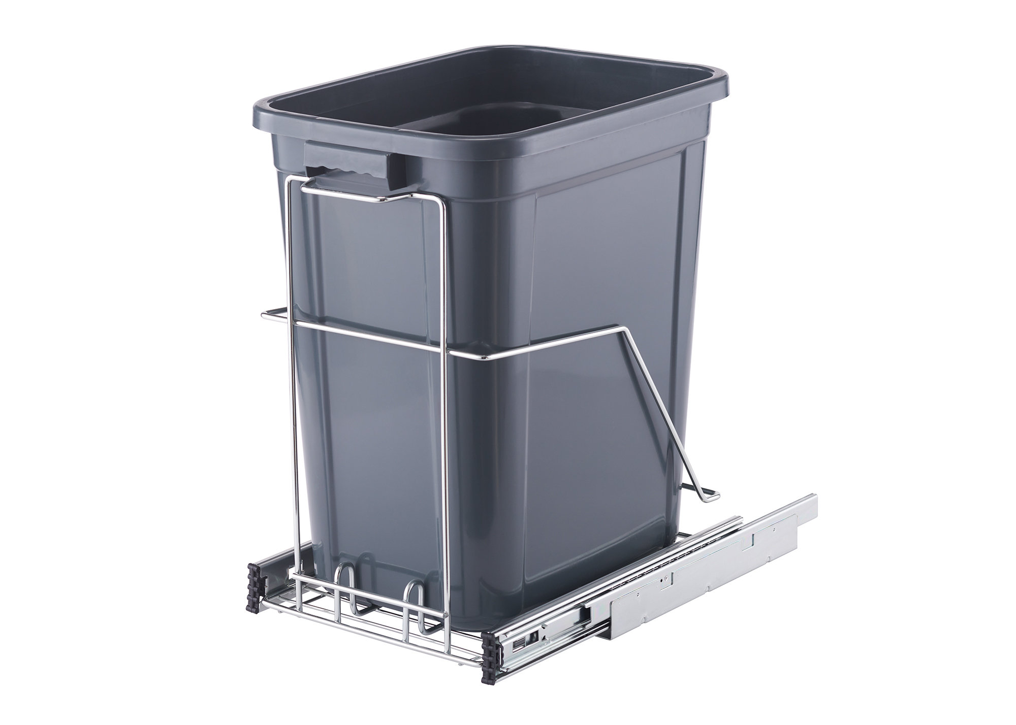 Trinity Plastic Open Pull Out Trash Can - 6.6 Gallons - Wayfair Canada
