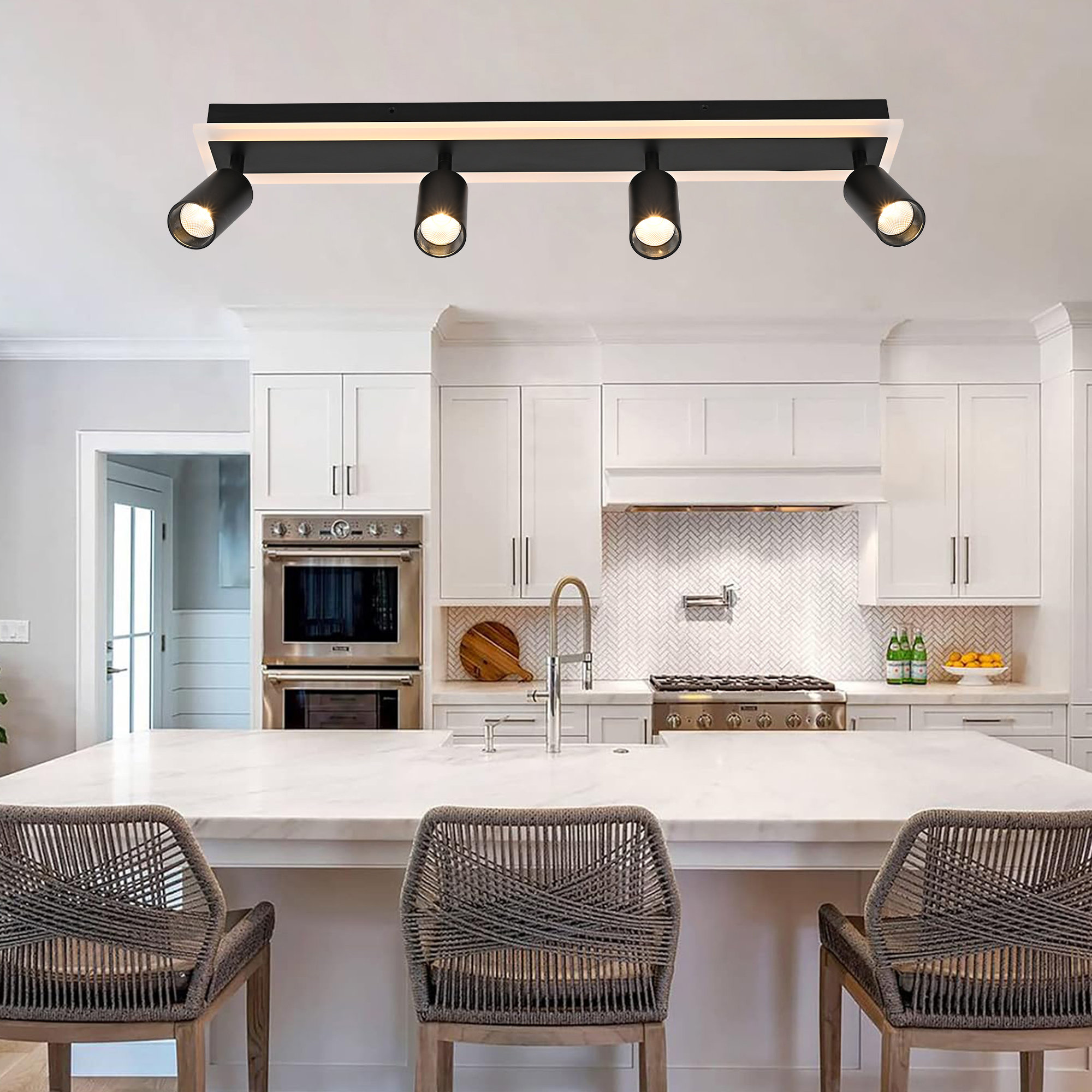 Ebern Designs A Sleek And Modern Wall-Mounted Light Fixture, Featuring ...