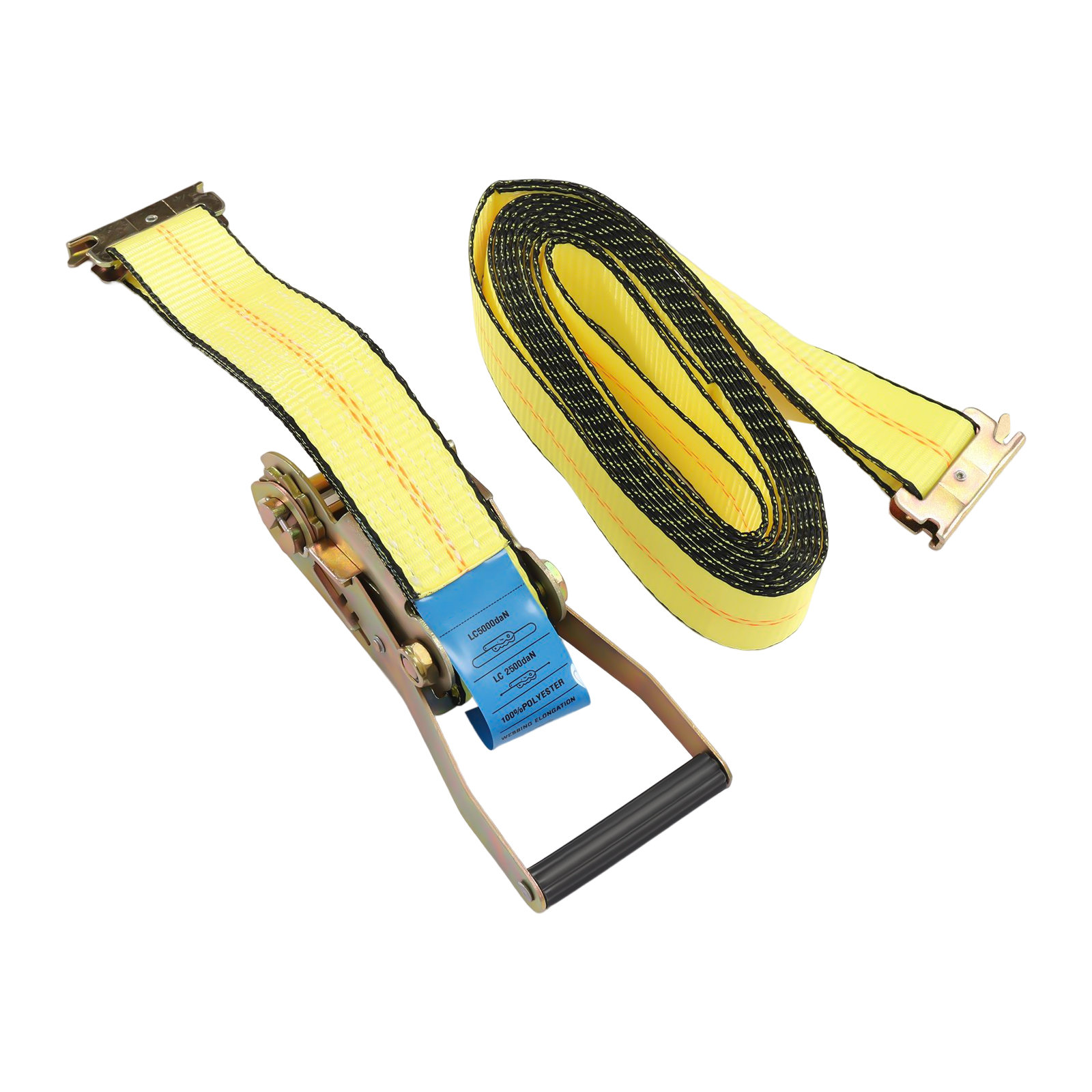 YINXIER Flatbed Truck Trailer Tie Down Ratchet Straps with Flat Hooks ...