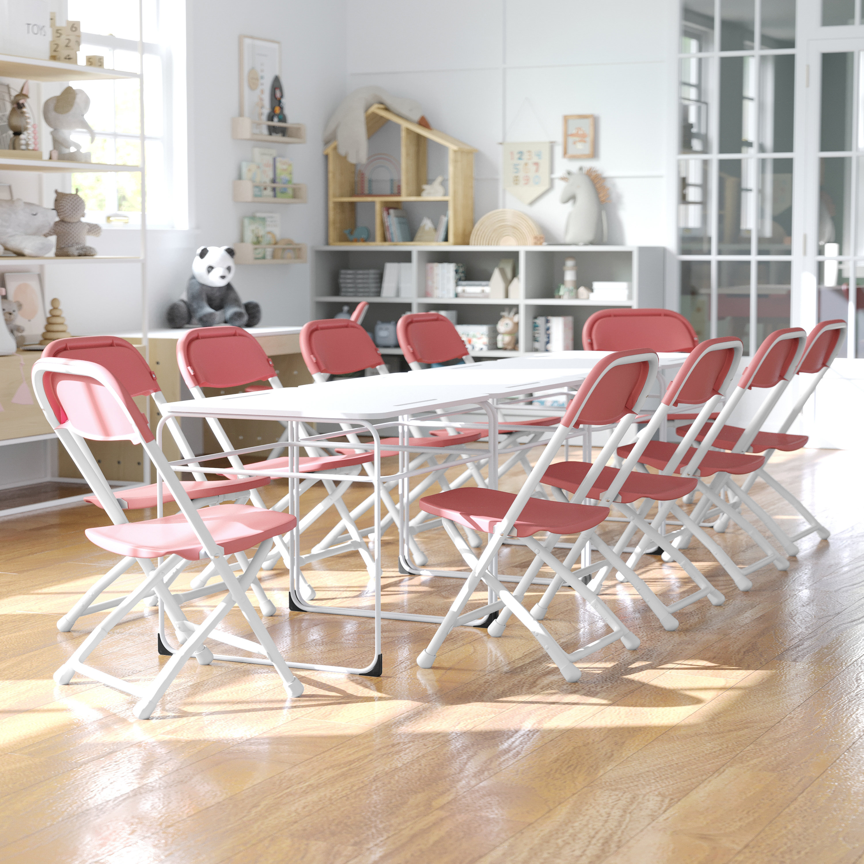 Isabelle & Max™ Delrosario 11" Plastic Folding Classroom Chair ...