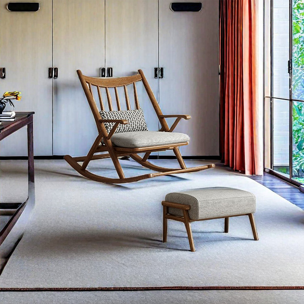 ChairVogue Home Leisure Single Solid Wood Rocking Chair Rocking Chair ...