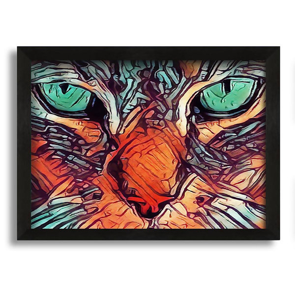 Ophelia & Co. Cat Eyes Close In View - Single Picture Frame Print on ...