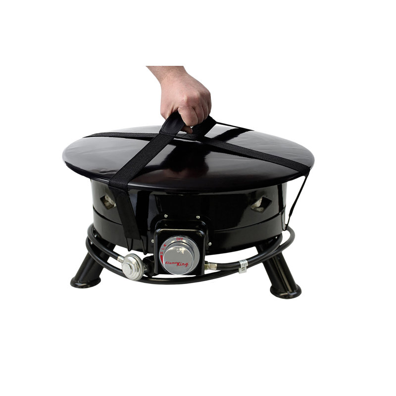 Flame King Smokeless Propane Fire Pit, 24-inch Portable Firebowl, 58K ...