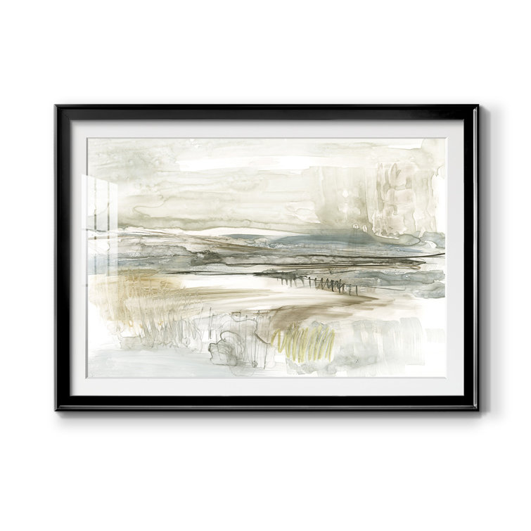 Brayden Studio® Stark Neutral Landscape II Framed On Paper Print | Wayfair