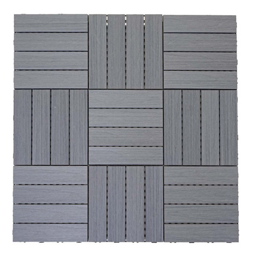 Symple Stuff 30cm x 30cm Wooden Floor Tile | Wayfair.co.uk