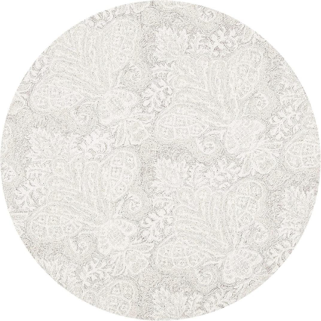 Bungalow Rose Round Oriental Handmade Tufted Round 5' Wool Indoor ...