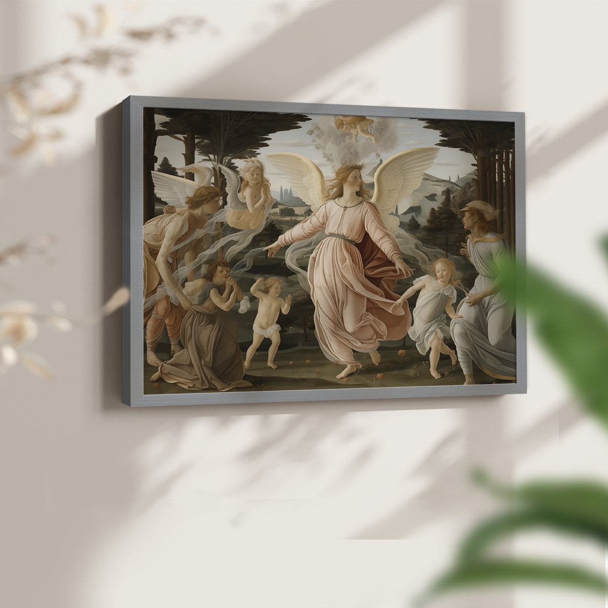 Trinx Angels From Above-LXXXVI -Framed Print - Restickable | Wayfair