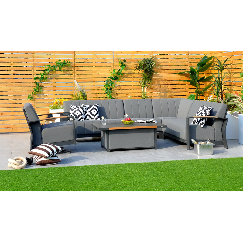 George Oliver Keylan 6 Piece Sectional Seating Group with Cushions ...