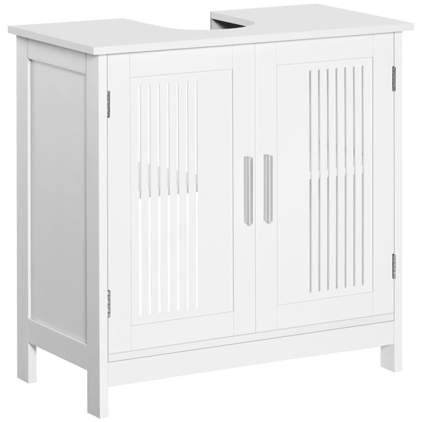 Red Barrel Studio® Kleankin Modern Under Sink Cabinet With 2 Doors ...
