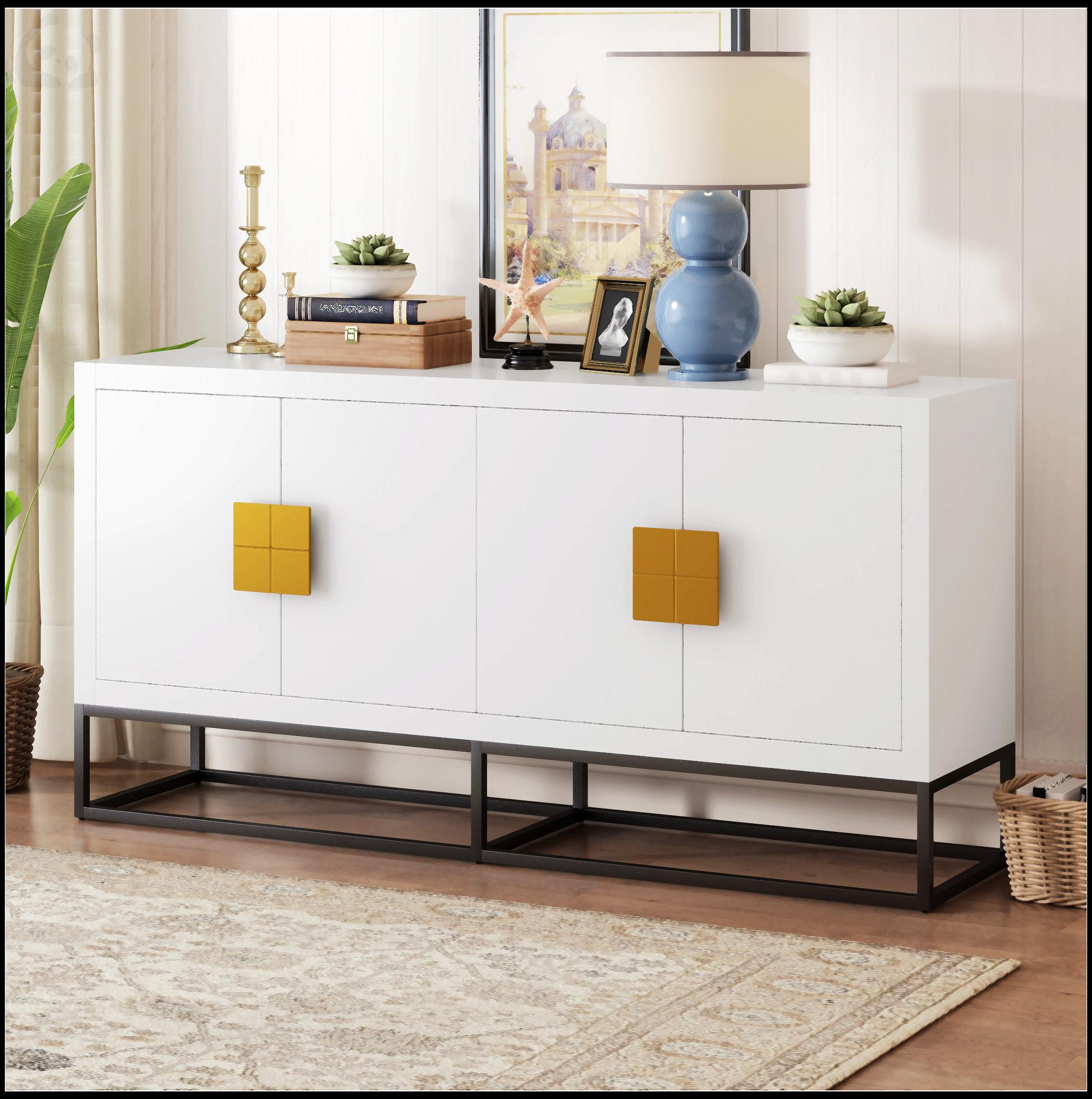 Latitude Run® Light Luxury Designed Cabinet With Unique Support Legs ...