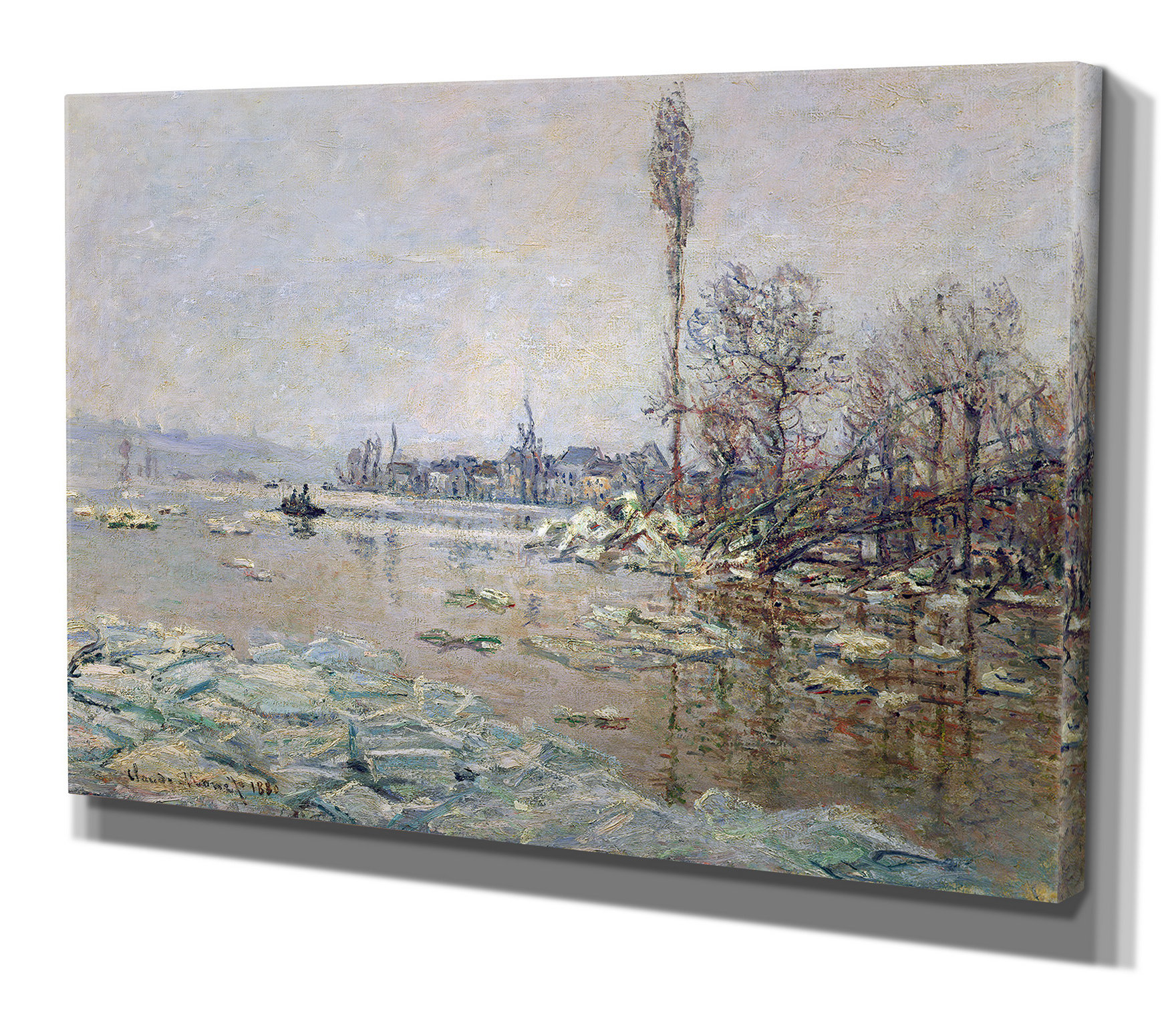 Vault W Artwork Breakup of Ice by Claude Monet - Print on Canvas ...
