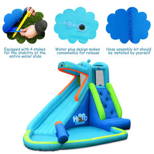 Costway 9.5' x 12.5' Inflatable Slide - Wayfair Canada