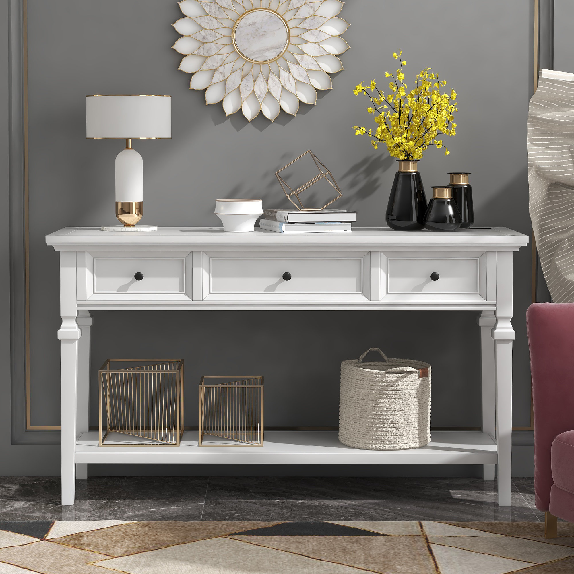 Darby Home Co Omeara 50" Console Table,entryway table,Sofa Table ...