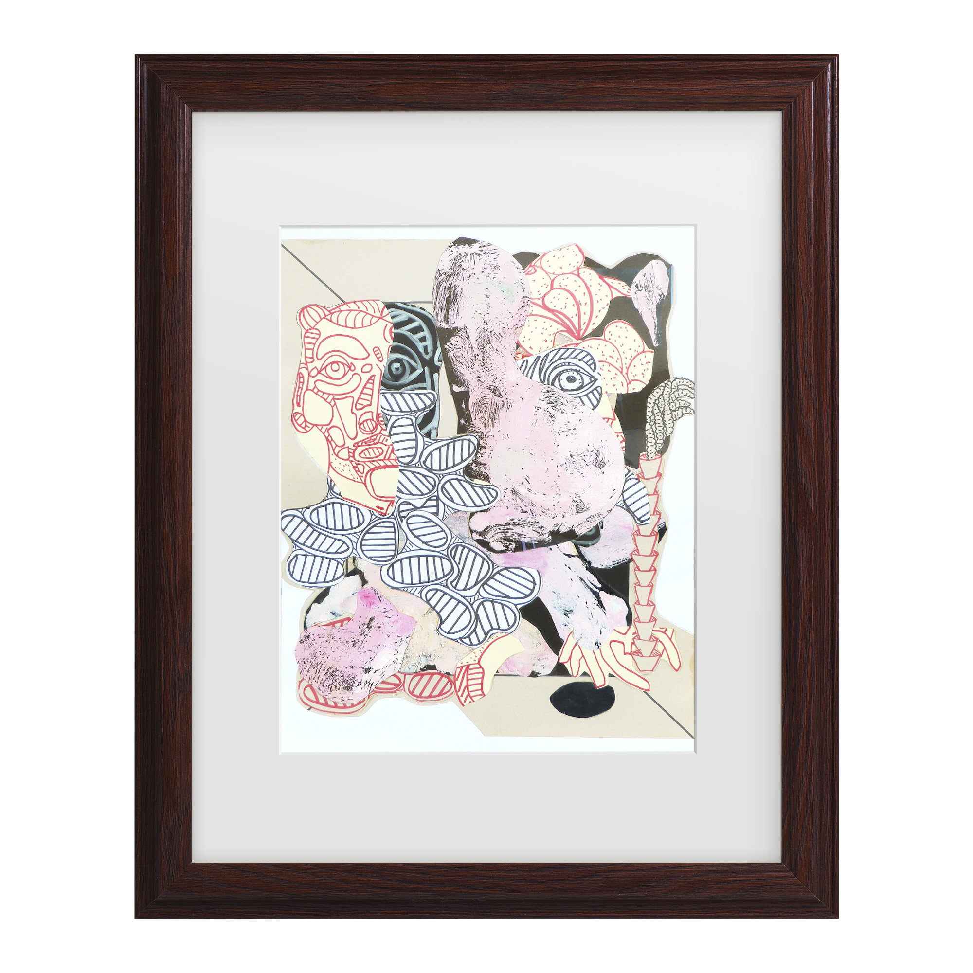 Ebern Designs Bolog Pascal Marlin Carcass Matted Framed Art | Wayfair