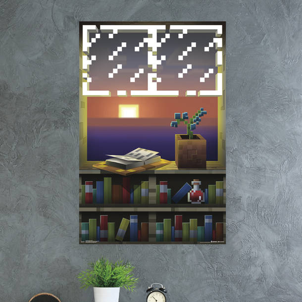 Room Mates Minecraft Block Strips Peel and Stick Wall Decal | Wayfair