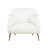 Hokku Designs White Boucle Upholstered Accent Chair With Modern Design ...