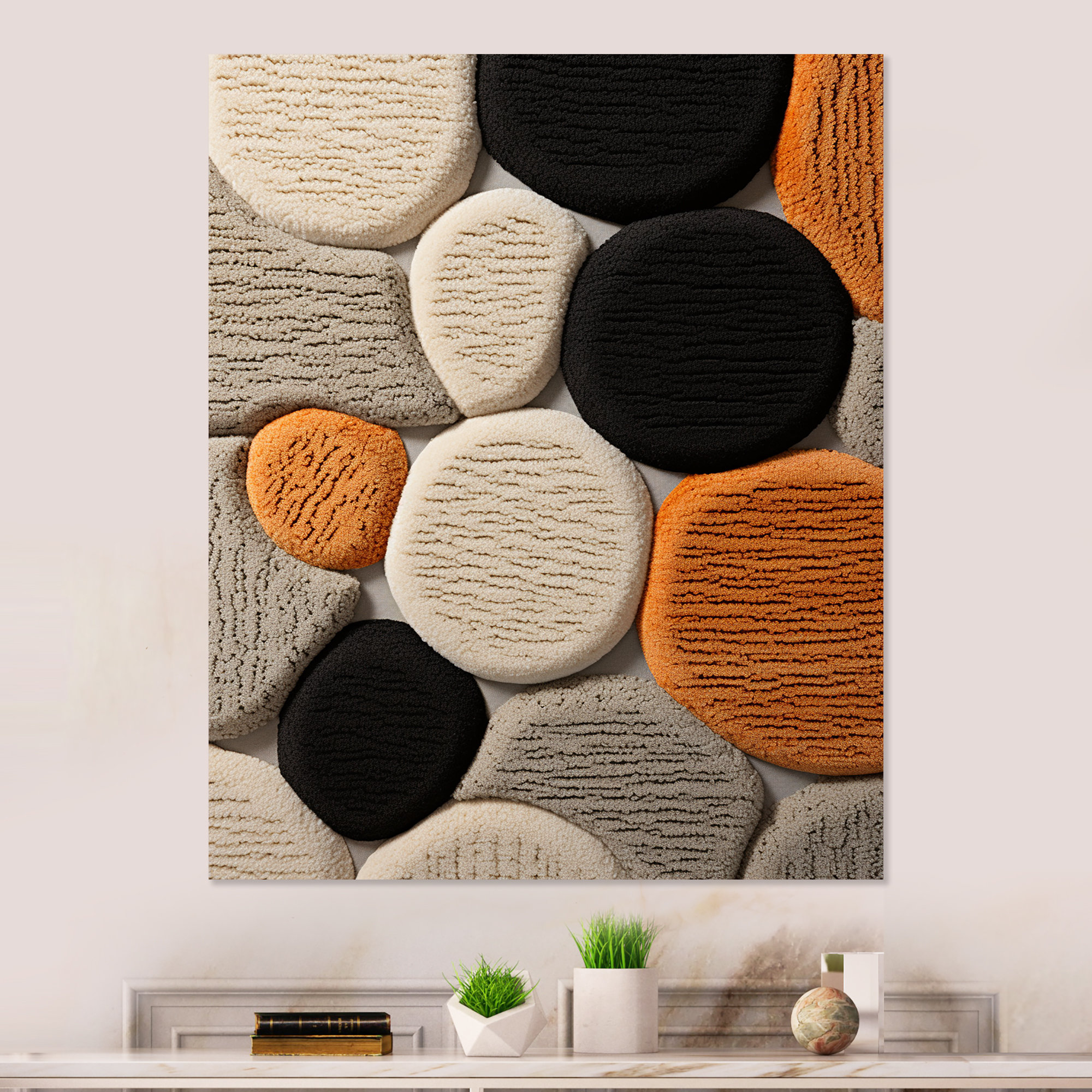 Ivy Bronx Art Deco Andean Wool Tiles - Abstract Collages Metal Wall Art ...