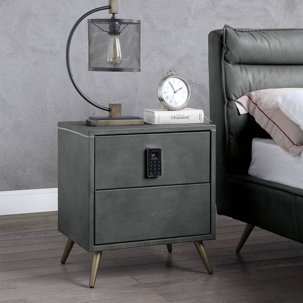 Acme Furniture Industry Inc. Doris Nightstand W/Usb & Electric Lock - Wayfair Canada