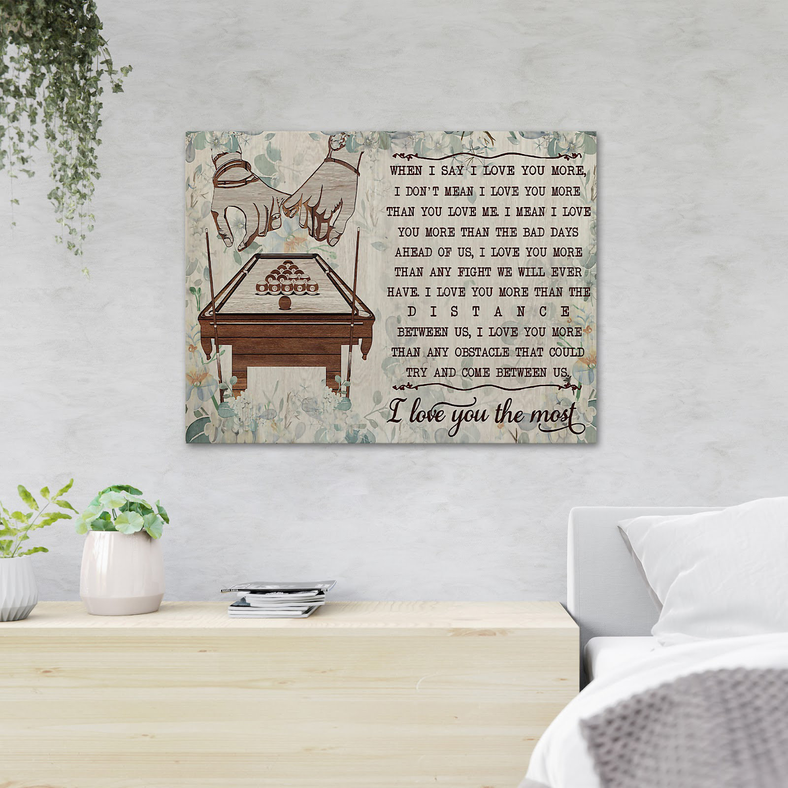 Trinx Couple Hands And Billiard Table - When I Say I Love You More - 1 ...