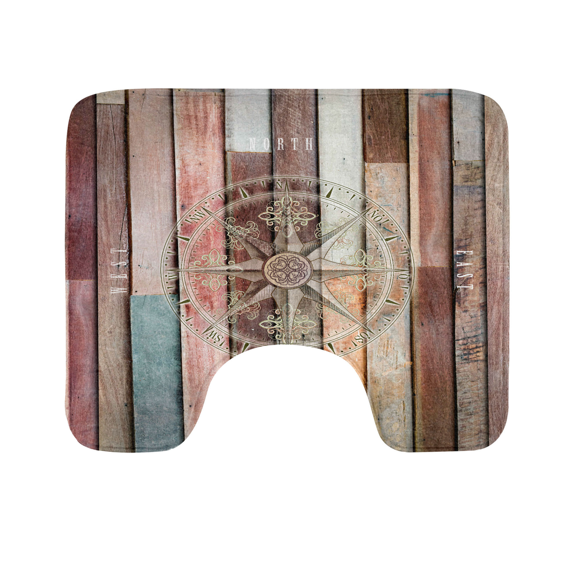 Breakwater Bay Marine Life Toilet Mat U-Shape Bathroom Rug 20 ...