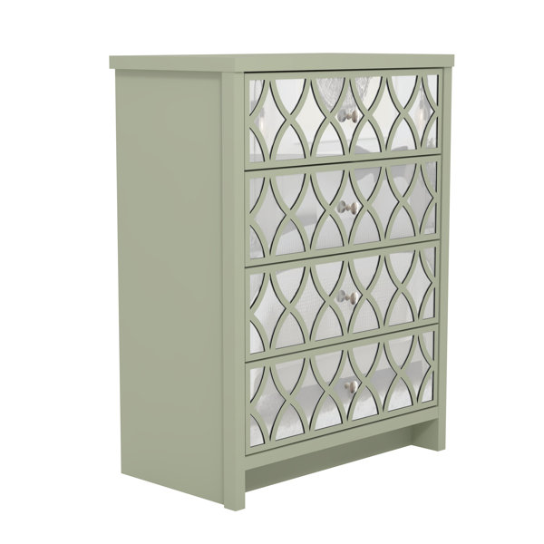 Iris Full Lucite Design 4 Drawer Chest of Drawers | Wayfair.co.uk