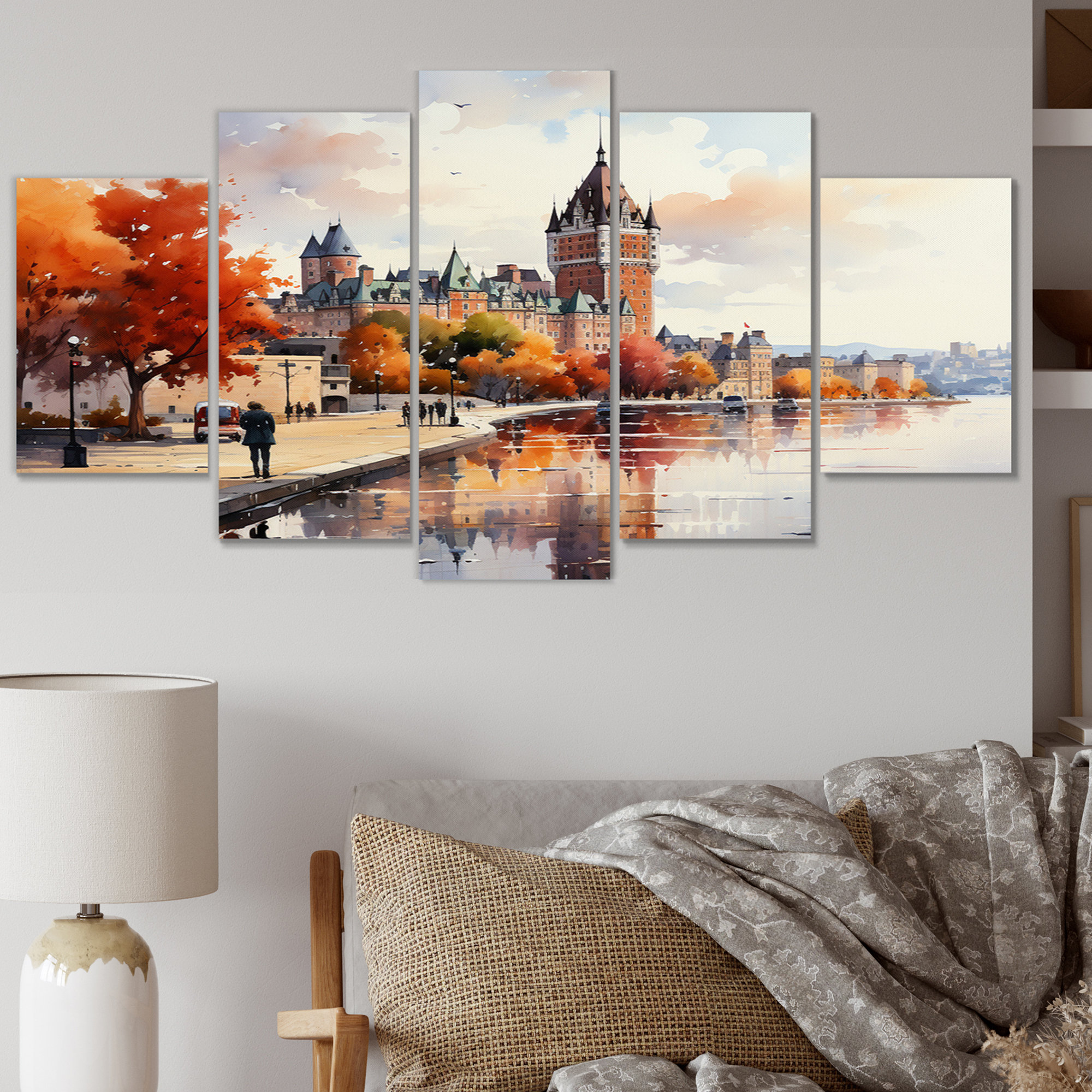 Design Art Quebec City French Beauty III - Quebec Canvas Print - 5 ...