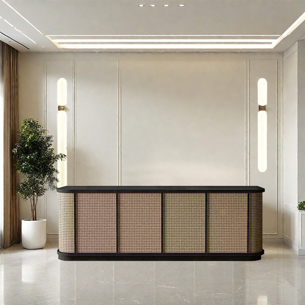 Artistic Soul XKX Premium Furniture Rectangular Modern Front Desk ...