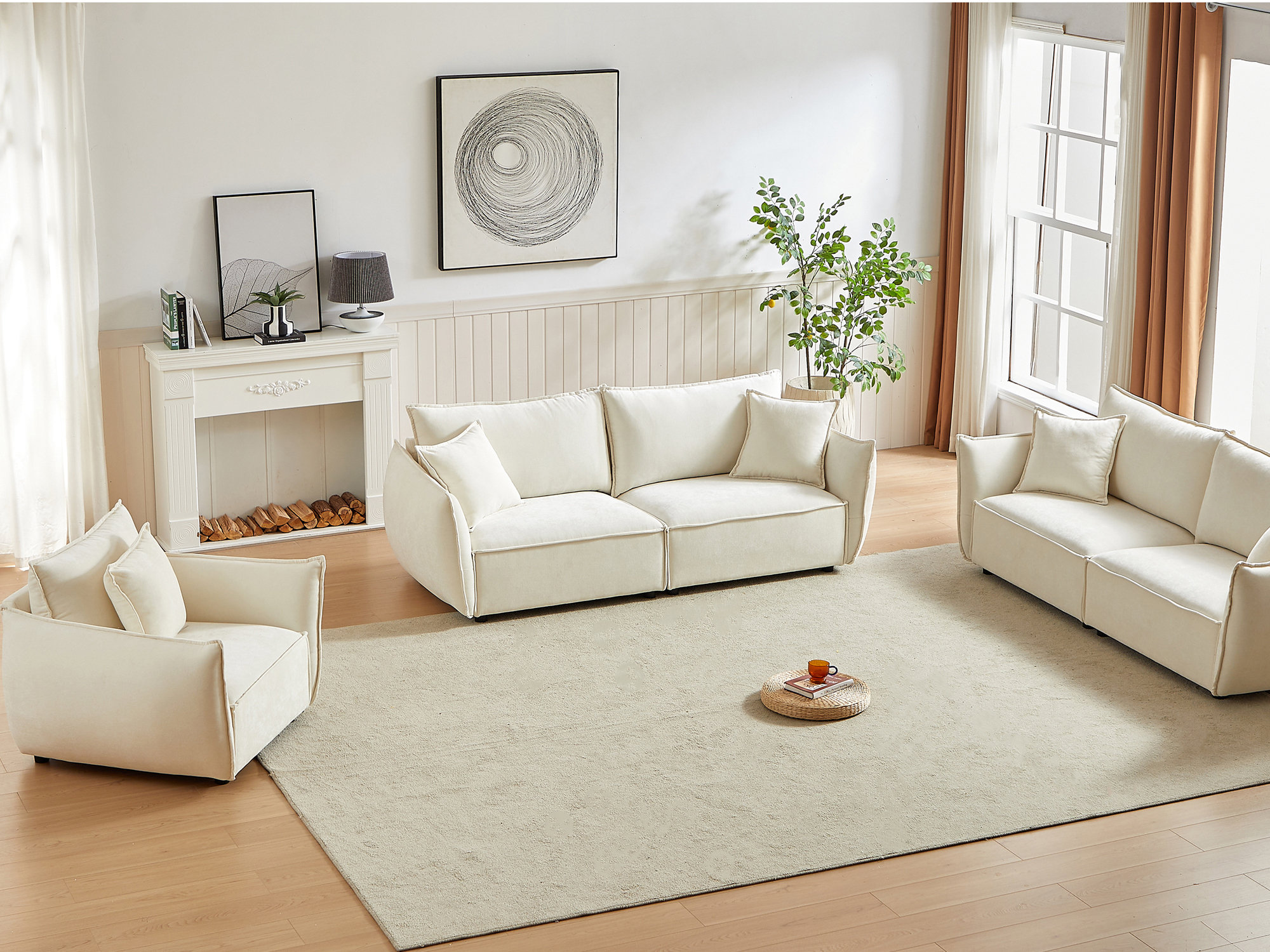 Latitude Run® Viorelia 3 - Piece Living Room Set | Wayfair